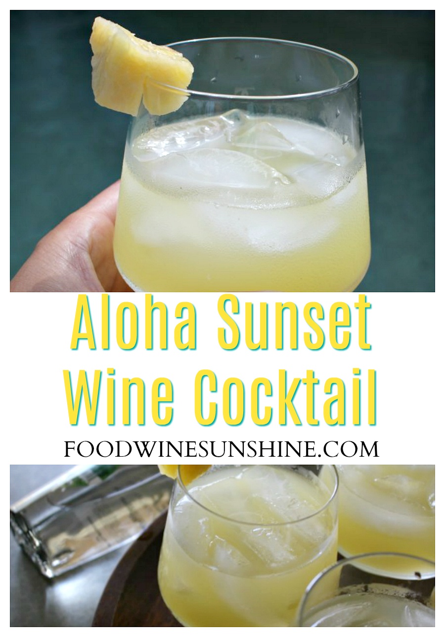 Aloha Sunset Wine Cocktail | Wine Cocktails | Cocktails | Drink Recipes