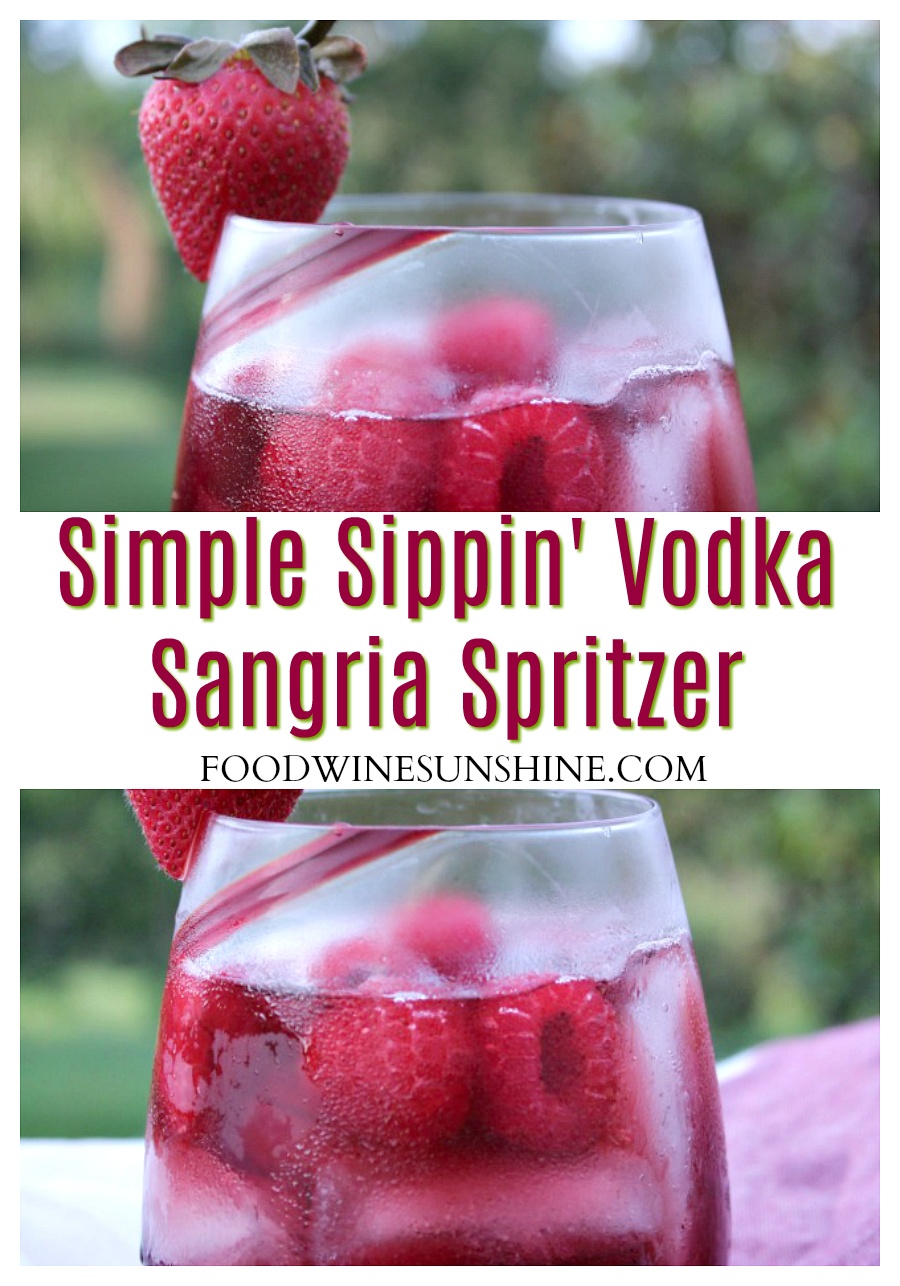 Simple Sippin' Vodka Sangria Spritzer | Wine Spritzers