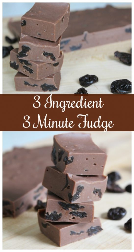 3 Ingredient 3 Minute Fudge | Easy 3 Minute Fudge Recipe