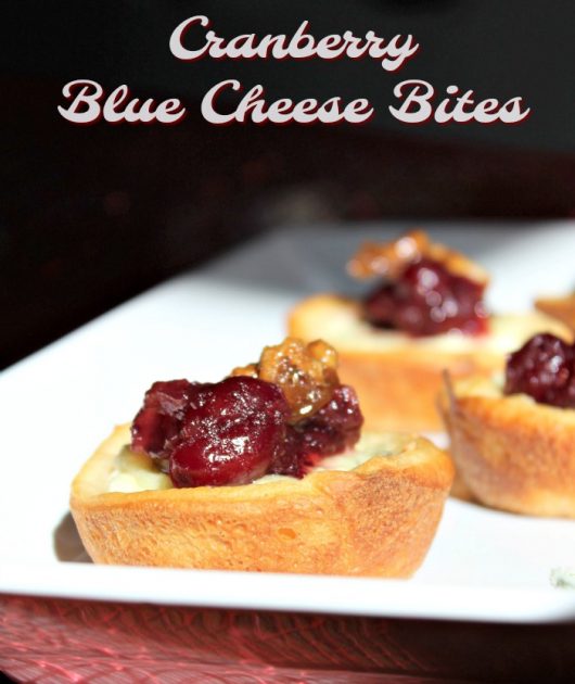 Festively Delicious Cranberry Blue Cheese Bites | Appetizer Recipe