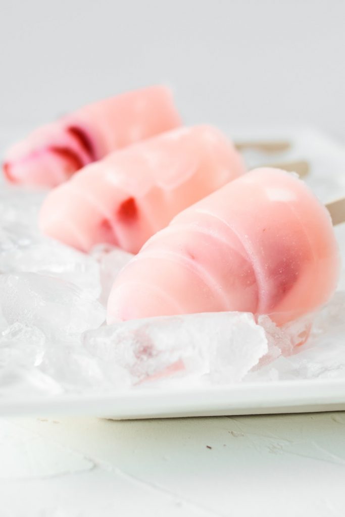 Homemade Strawberry Milk Popsicles | Strawberry Milk