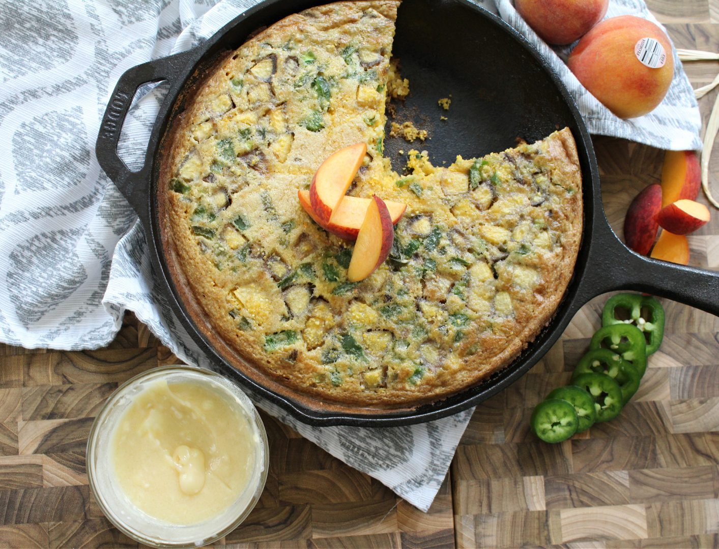 Best Peach Jalapeno Cornbread | Cornbread Recipes | Peach Recipes