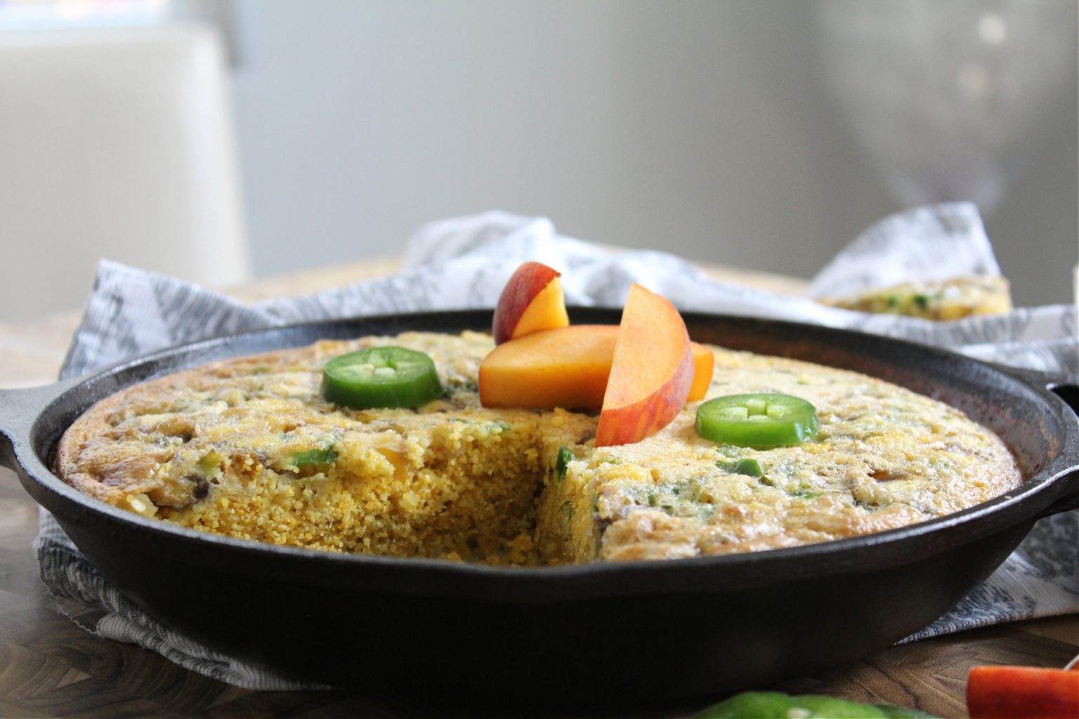 Best Peach Jalapeno Cornbread | Cornbread Recipes | Peach Recipes