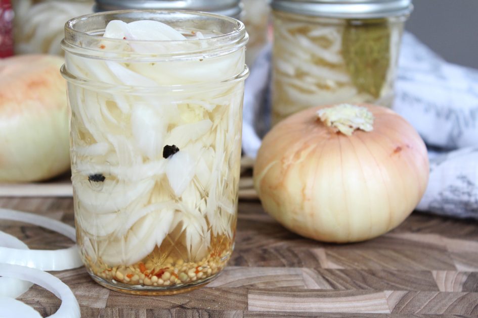 Quick Pickled Yellow Onions | Sweet Pickled Onions Recipe