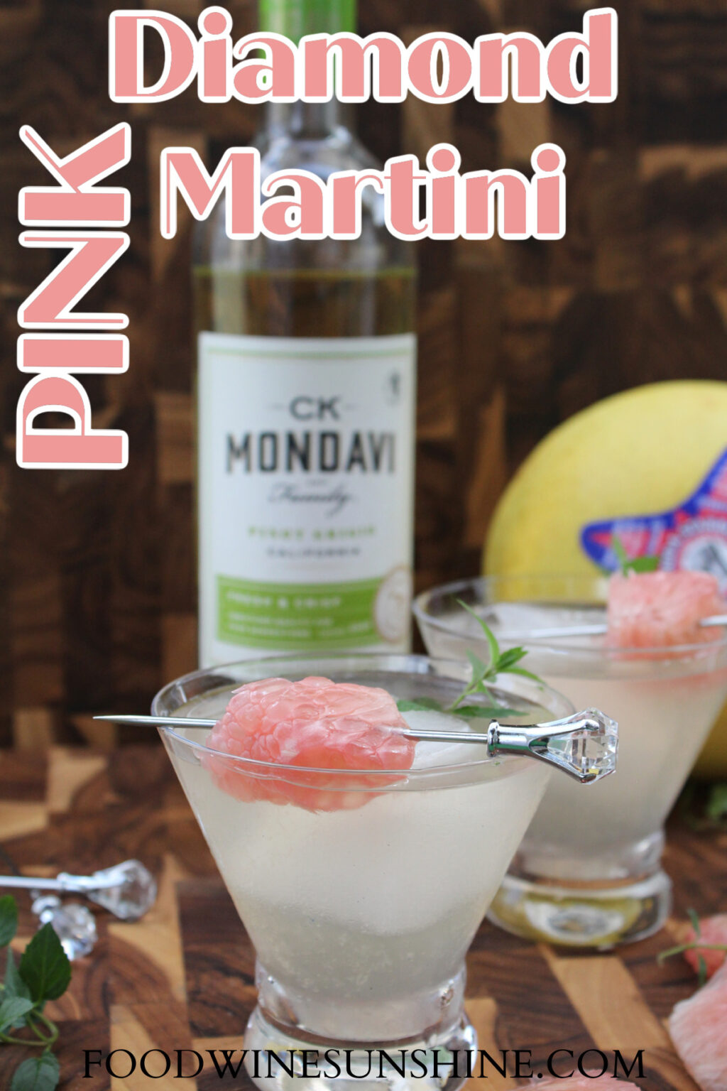 Pink Diamond Martini | Vodka Martinis