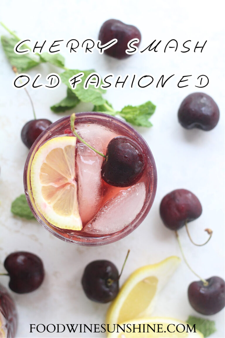 Cherry Smash Old Fashioned Cocktail | Cherry Cocktails