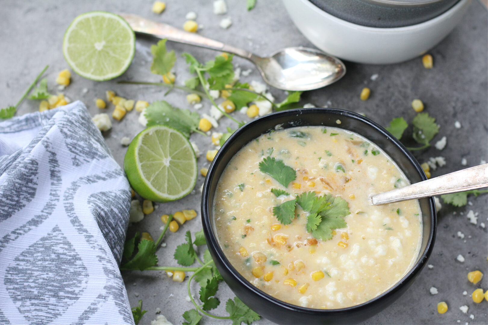 Mexican Street Corn Soup | Elote Soup | Healthy Soup Recipes