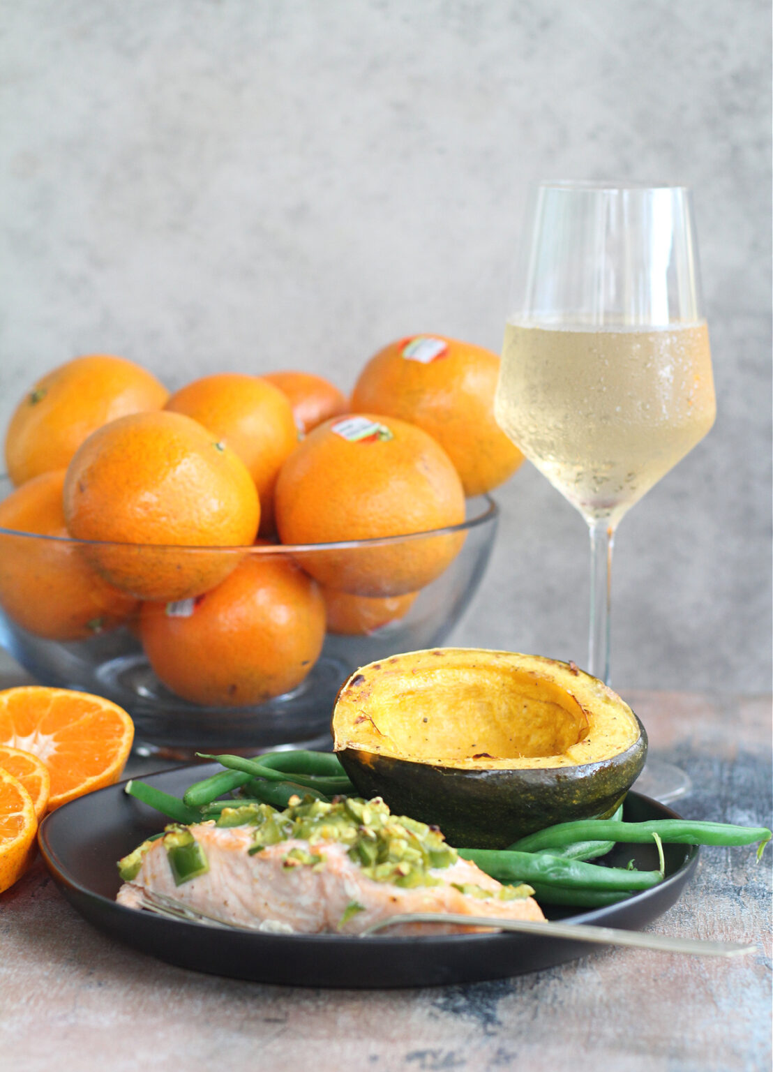 Citrus Glazed Salmon with Tangerine & Jalapeno