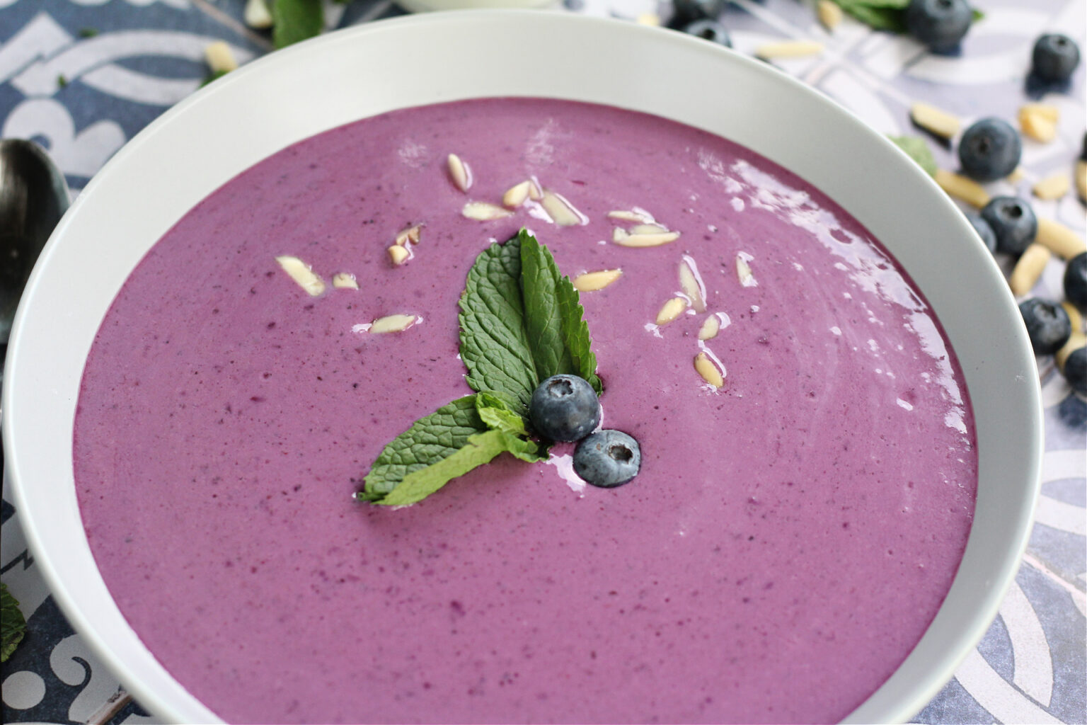 Cold Blueberry Soup Recipe | Refreshing Chilled Blueberry Soup