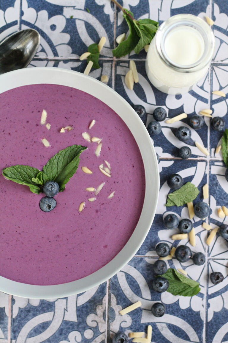 Cold Blueberry Soup Recipe | Refreshing Chilled Blueberry Soup