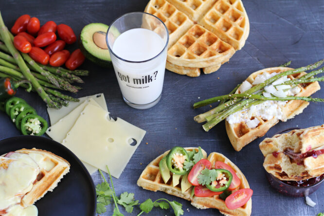 Best Savory Waffle Toppings + Easy Homemade Waffle Recipe