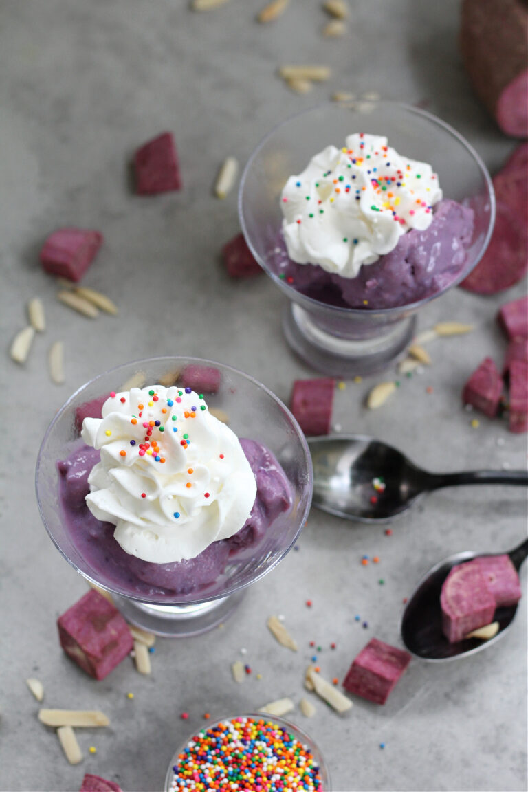 No Churn Purple Sweet Potato Ice Cream
