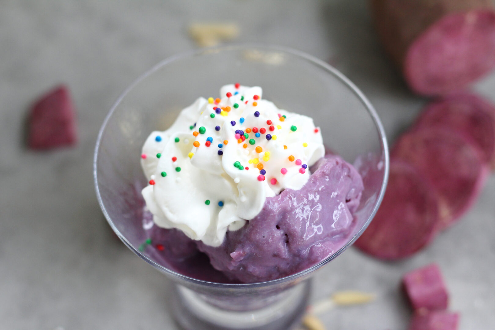 No Churn Purple Sweet Potato Ice Cream