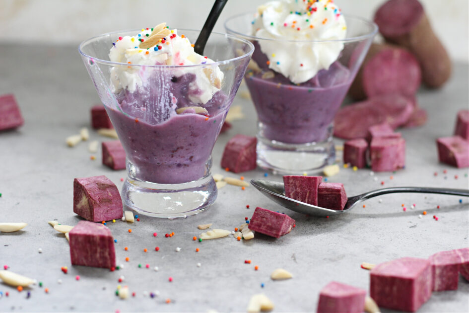 No Churn Purple Sweet Potato Ice Cream