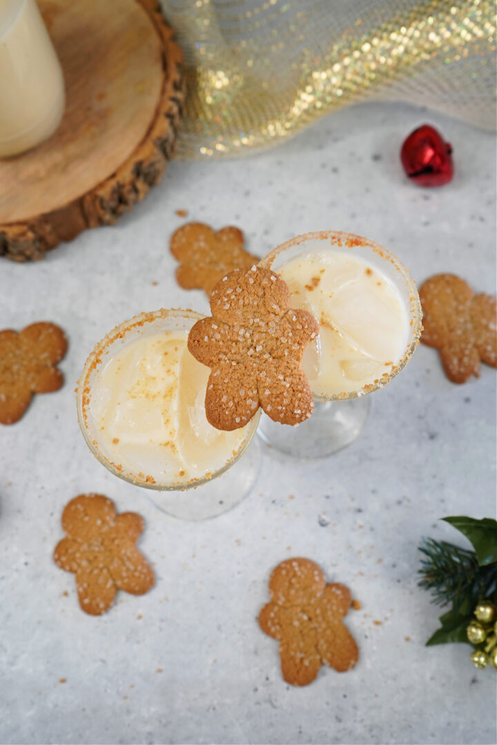 Gingerbread Bourbon Bliss Eggnog Cocktail