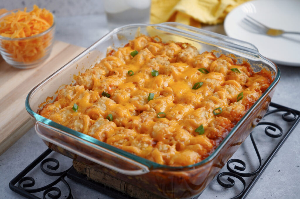 Sloppy Joe Tater Tot Casserole | Easy Manwich Dinner Recipe